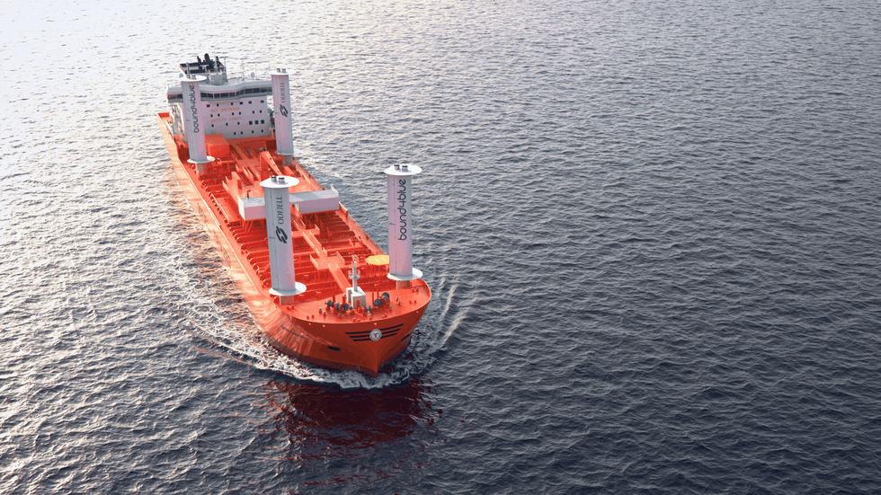 Bow Olympus begins transatlantic testing of suction sails | Odfjell